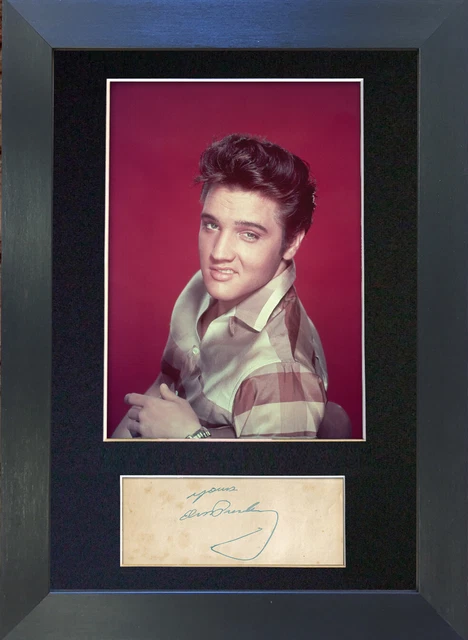 ELVIS PRESLEY SIGNED Mounted Reproduction Autograph Photo Prints A4 70 EUR 10,49 - PicClick IT