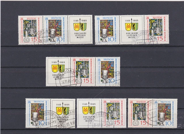 (956F) GDR, AGGREGATE pressure combination no. 1052/53, gest. £1.41 ...