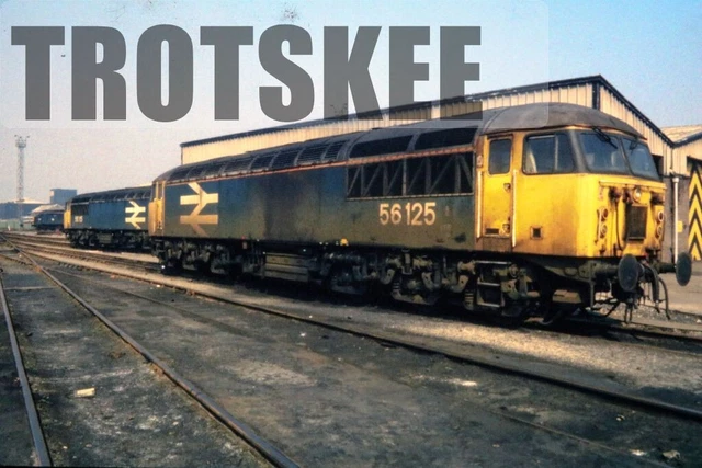 35MM SLIDE BR British Railways Diesel Loco Class 56 56125 Blyth Cambois ...