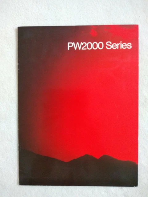 1981 ORIGINAL PRATT & Whitney PW2000 Turbofan BOEING 757 Brochure Sales ...