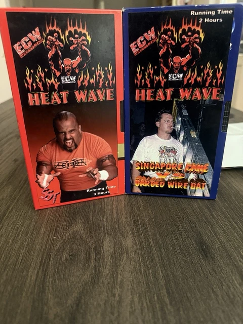 ECW HEAT WAVE 1995 + 1998 VHS PAL Strong Style Tapes Wrestling Lot £51. ...