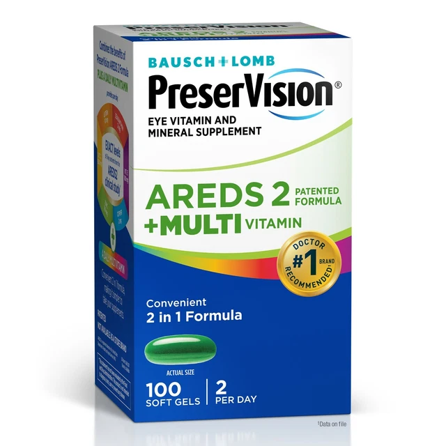 PRESERVISION AREDS 2 Formula + MultiVitamin Vitamin & Mineral ...
