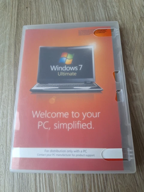 MICROSOFT WINDOWS 7 Ultimate 64 Bit disc (Full Install) DVD £9.99 ...