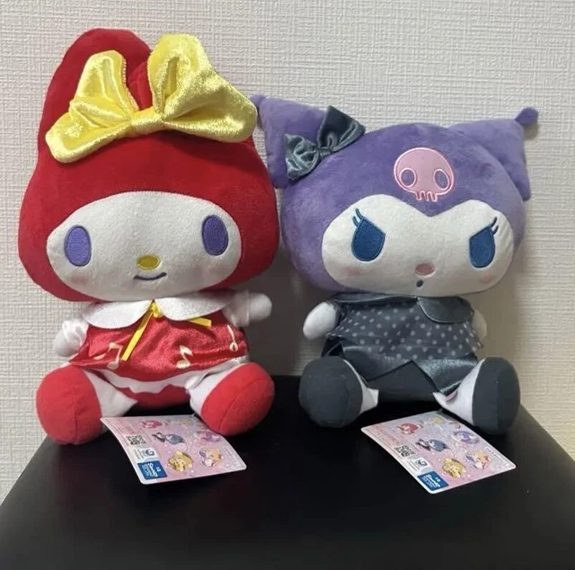OSHINOKO X SANRIO Characters BIG Plush doll My Melody & Kuromi 25cm Set ...