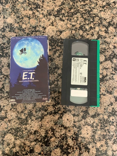 E.T. THE EXTRA Terrestrial Movie VHS Video Tape 1988 Vintage Green Flap ...