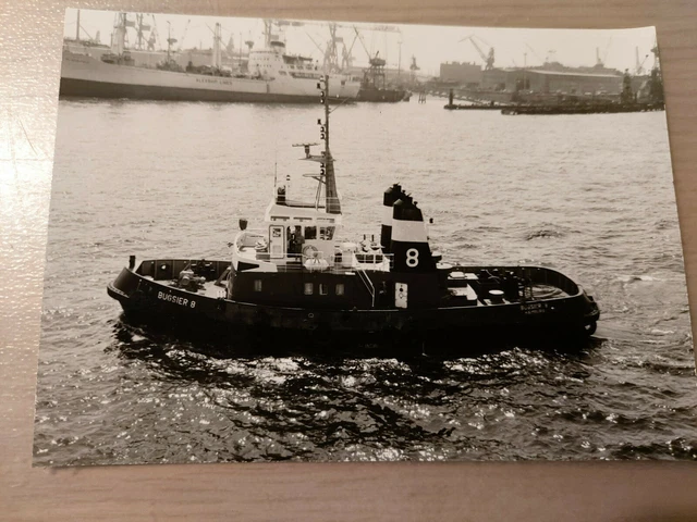 PHOTO HARBOUR TUG Bugsier 8 Approx 15x11cm £13.03 - PicClick UK