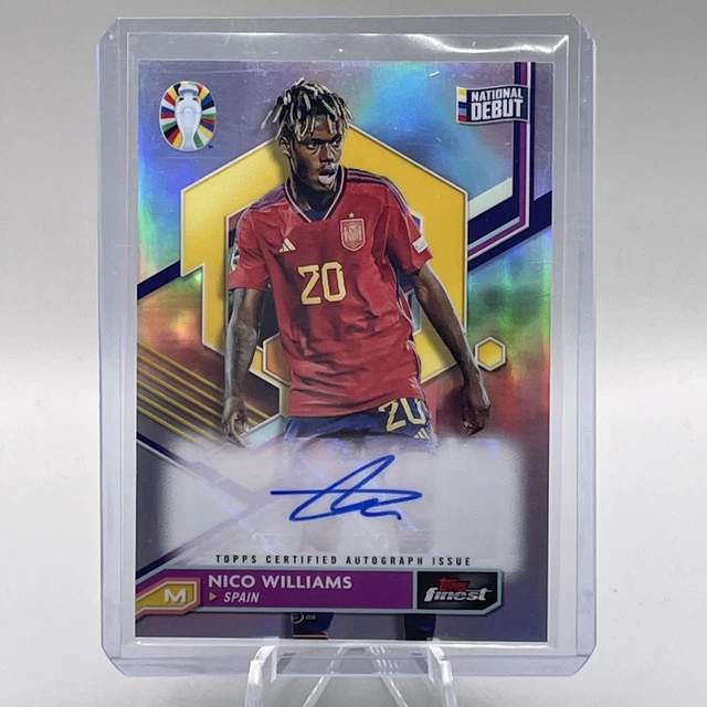 AUTOGRAFO AUTOGRAFO NICO Williams 2023-24 Topps Finest Road To UEFA ...