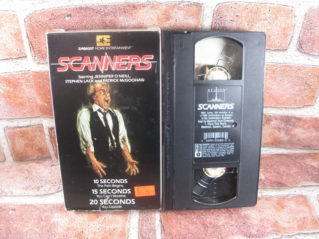 SCANNERS VHS 1983 Embassy Nelson Release CRONENBERG Horror, £32.66 ...