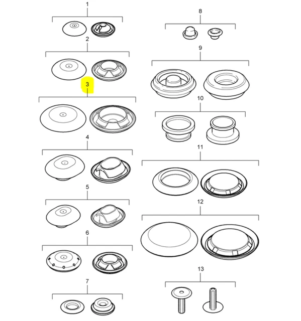 VÉRITABLE PORSCHE CAYENNE Macan Panamera Carrera Avant Pare-Feu Plug ...