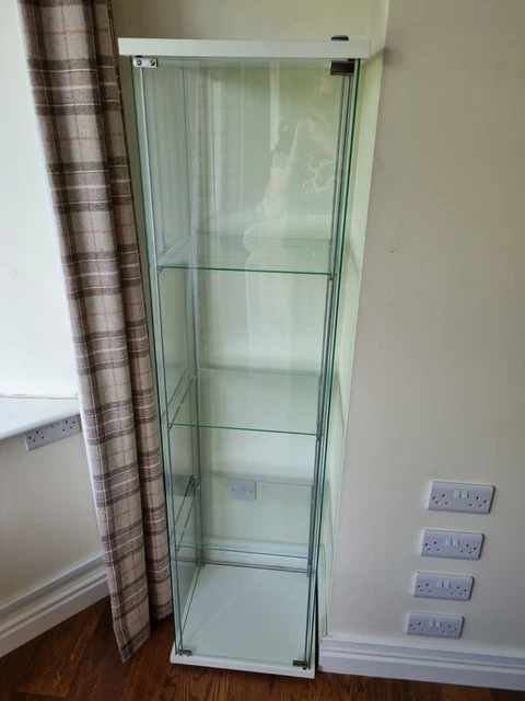 IKEA GLASS DISPLAY cabinet used £40.00 - PicClick UK