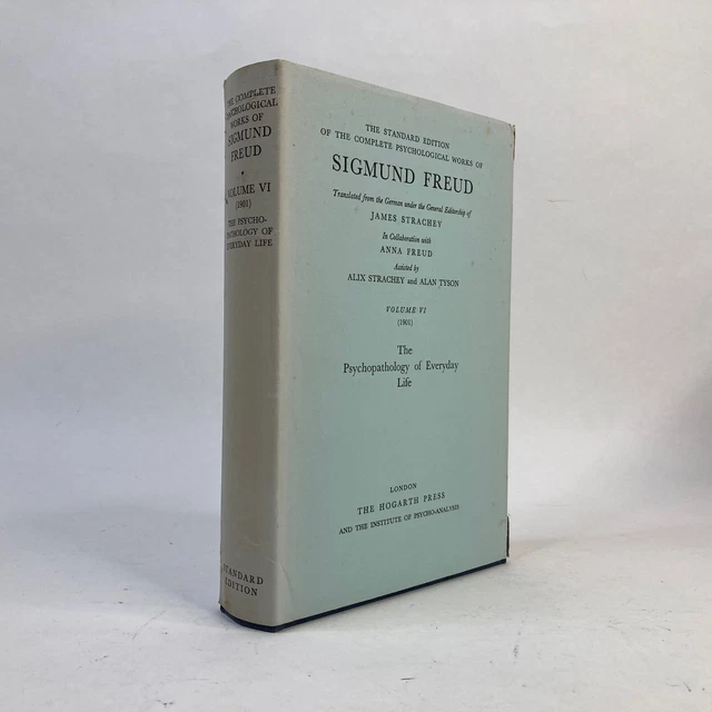 THE COMPLETE PSYCHOLOGICAL Works of Sigmund Freud Hogarth Vol VI $50.00 ...