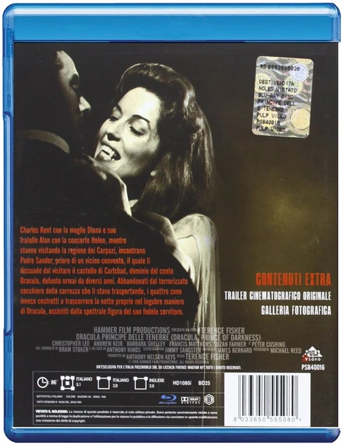 DRACULA IL PRINCIPE Delle Tenebre (Blu-ray) Andrew Keir Christopher Lee ...