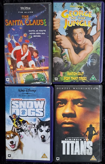 DISNEY FAMILY VHS Snow Dogs / The Santa Clause / Remember The Titans ...