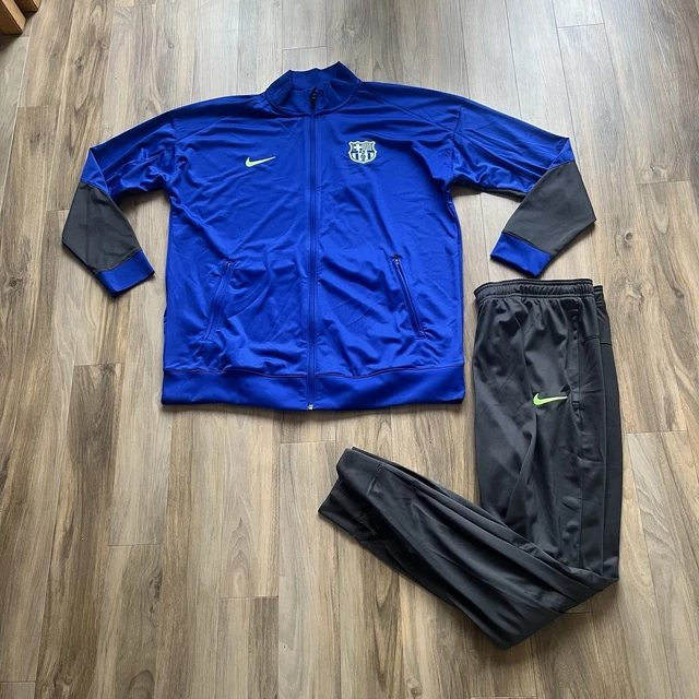 BNWT NIKE X FC Barcelona 24/25 Dri Fit Strike 2 Piece Tracksuit ‘Lime ...