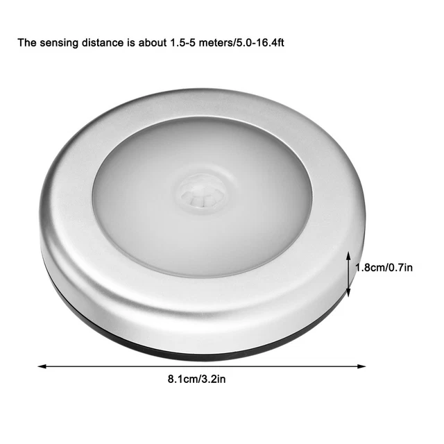 3X MINI BODY Induction Lamp Motion Infrared Sensor LED Night Light ...