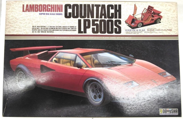 DOYUSHA 1/12 SCALE Lamborghini Countach LP500S Model Kit with Box ...