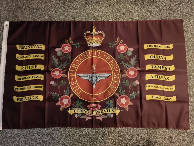 THE PARACHUTE REGIMENT battle honours flag Flag 3X5FT £12.00 - PicClick UK