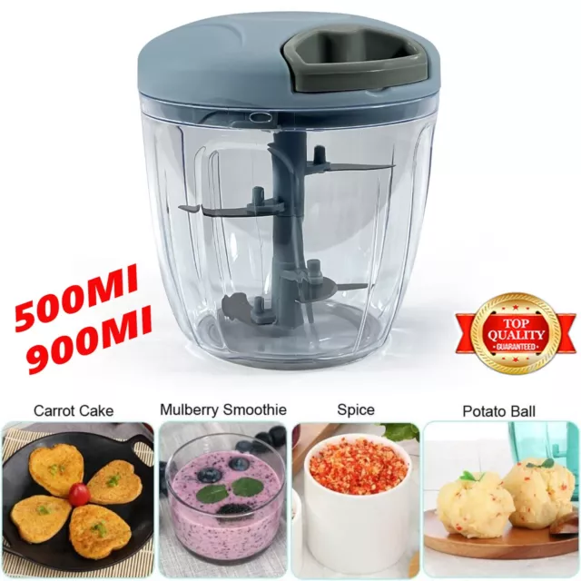 PULL STRING HAND Chopper Manual Food Processor To Slice Kitchen Tool ... PULL STRING HAND Chopper Manual Food Processor To Slice Kitchen Tool ...