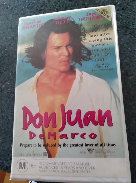 DON JUAN DEMARCO - Johnny Depp - VHS Movie - Ex Rental $10.00 - PicClick AU