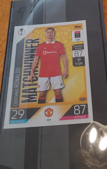 MATCH ATTAX CRISTIANO Ronaldo 2022/23 Manchester Utd Matchwinner card £ ...