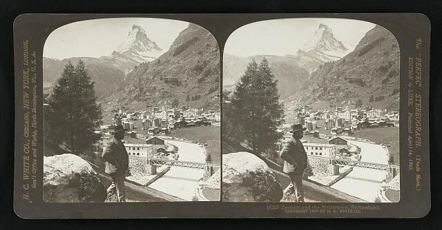 SWITZERLAND ZERMATT AND the Matterhorn, Switzerland Old Historic Photo ...
