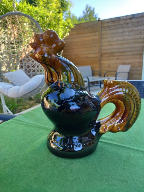 ANCIEN POT À eau pichet broc barbotine Coq symbole Ukraine Zoomorphe EUR 50,00 - PicClick FR