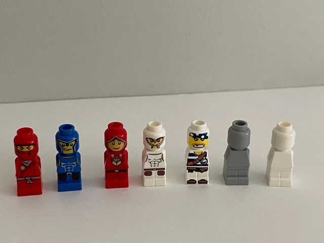 LEGO MICROFIGURE LOT of 7 Micro Minifigures Minifigs Ninjago, Pirate ...