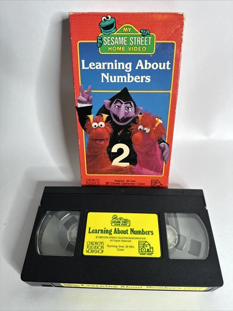 MY SESAME STREET Home Video Learning About Numbers VHS Tape 1986 Jim ...