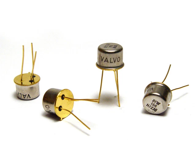 4X VALVO BFW16A / BFW16 A / BFW 16A Wideband Transistor, NPN RF, Gold ...