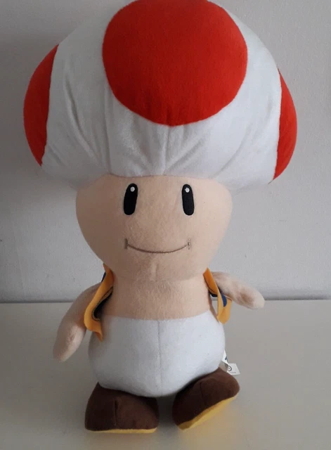 NINTENDO TOAD LARGE Plush Super Mario 17" Tall Genuine £9.99 - PicClick UK