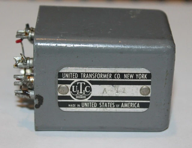 RARE UTC VINTAGE A-11 Audio Transformer £137.12 - PicClick UK