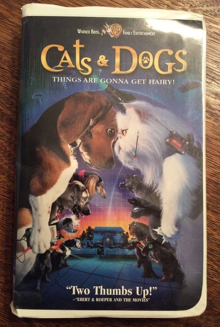 CATS & DOGS 2001 VHS Video Movie Tape Warner Bros G rated £3.66 ...