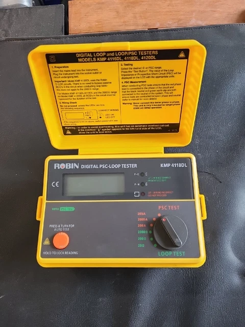 ROBIN KMP 4118DL Digital PSC Loop Tester £25.70 - PicClick UK
