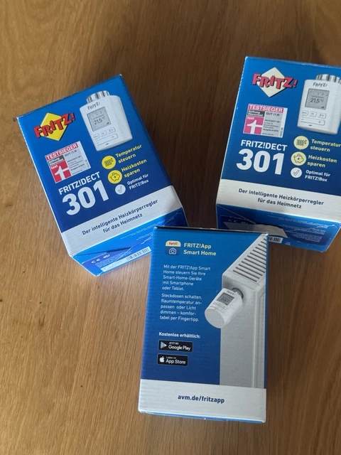 AVM FRITZ!DECT 301 smartes Funk-Heizkörperthermostat - weiß EUR 66,00 ...
