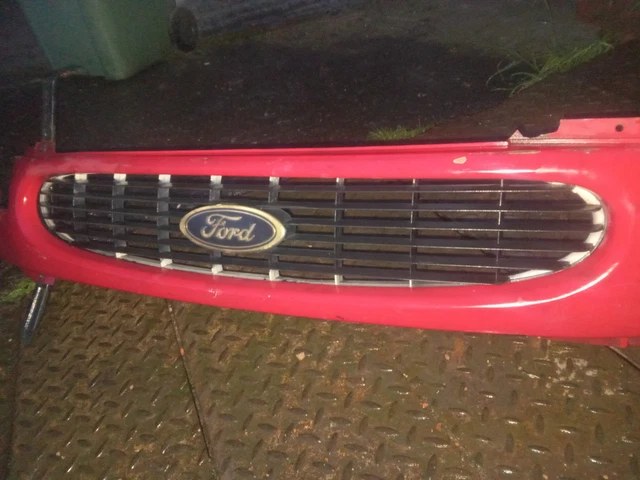 FORD TRANSIT MARK 4 1994 Front Bumper Red And Grill Came Off Ice Cream ...