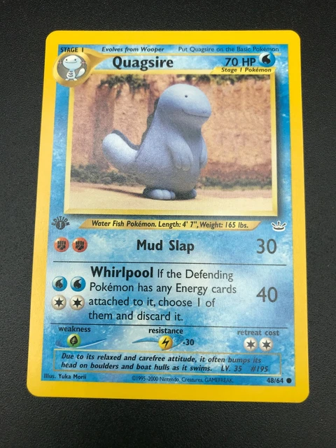 QUAGSIRE 1ST EDITION 48/64 Common Neo Revelation Pokemon Vintage WOTC NM 2001 $6.97 - PicClick CA