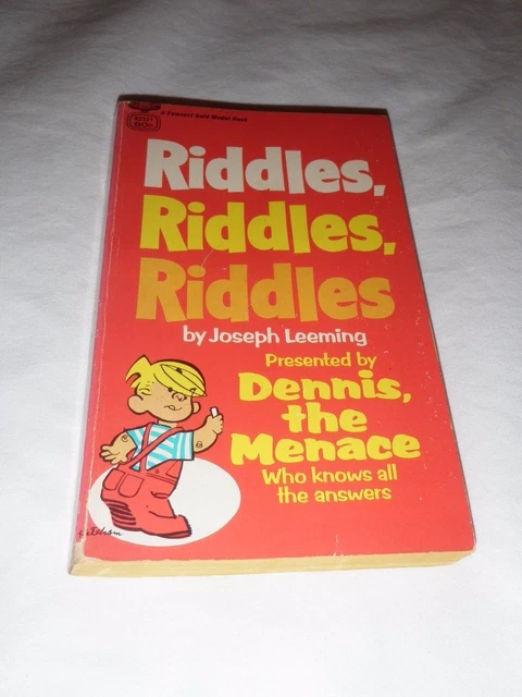 RIDDLES RIDDLES RIDDLES Dennis The Menace 1967 Goldmedaille Joseph ...