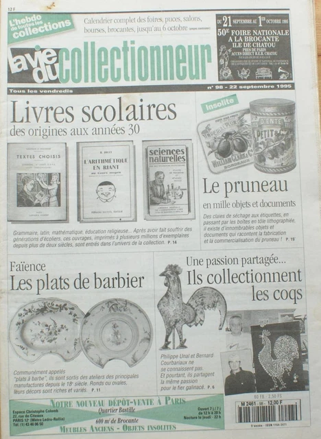 007166 - LA vie du collectionneur - Numéro 98 du 22 Septembre 1995 ...