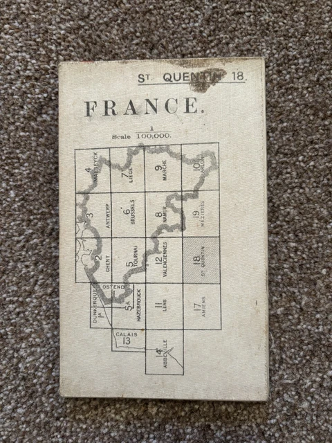 WW1 TRENCH MAP St Quentin Hindenburg Line £21.50 - PicClick UK