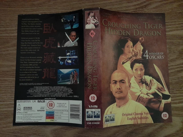 CROUCHING TIGER HIDDEN Dragon (VHS) EX RENTAL BIG BOX VHS COVER/SLEEVE ...