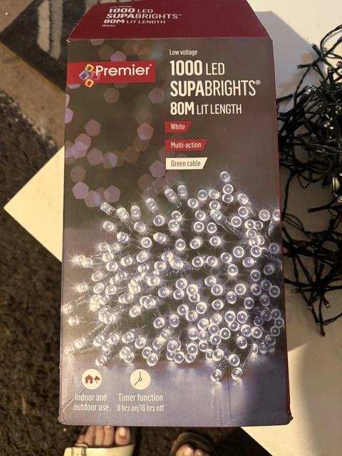 PREMIER LED SUPABRIGHTS 80 M White Multi Action Lights £20.00 - PicClick UK