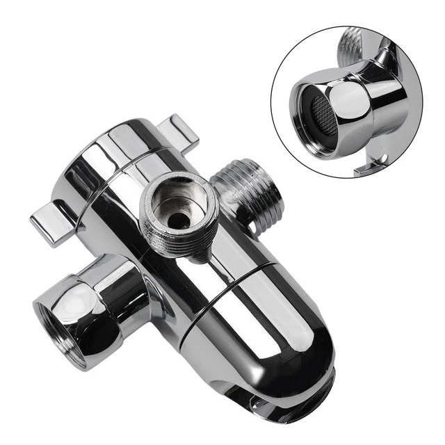 NUOVISSIMO DEVIATORE SOFFIONE doccia a 3 vie componente doccia ABS ...