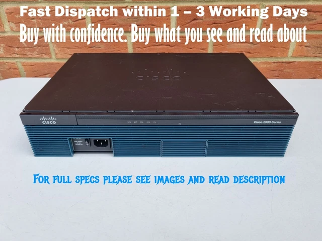 CISCO CISCO2911/K9 V07 Router. Cisco 2911 is 2900 Series Integrated ...
