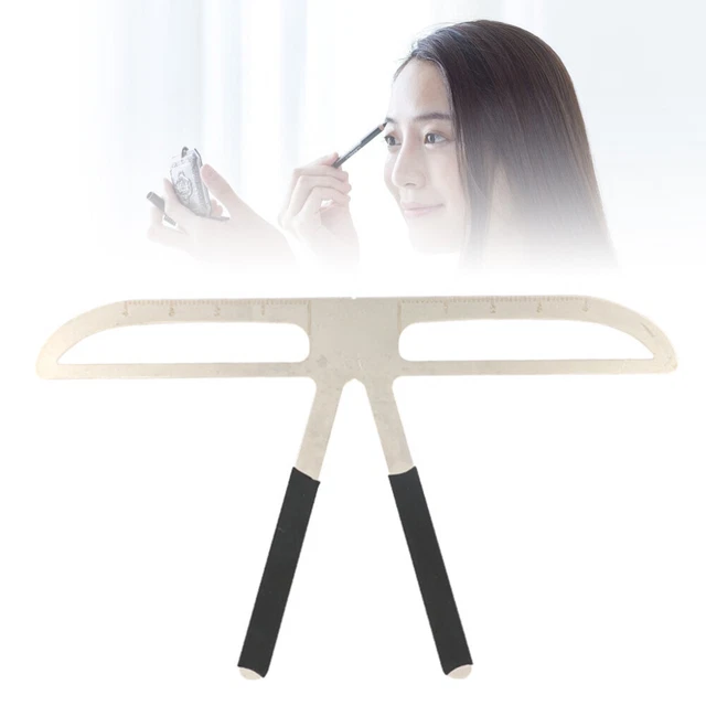 EYEBROW STENCIL RULER Three-point Balance Positioning Kit Drawing Tool ...