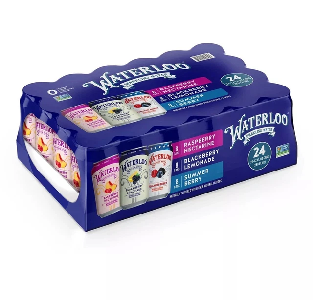 WATERLOO SPARKLING WATER Variety Pack, 12 Fluid Ounce (Pack of 24) £30. ...