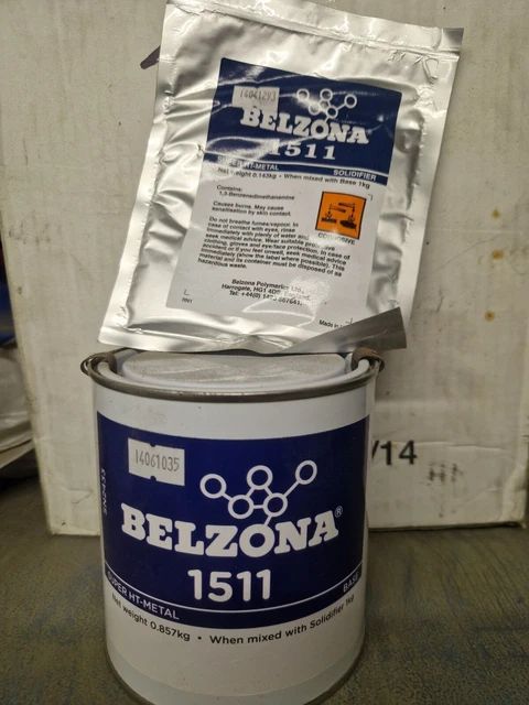 BELZONA 1511 SUPER HT Metal Chemical Metal 1kg £130.00 - PicClick UK