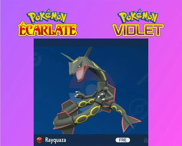 POKEMON RAYQUAZA SHINY 6iv ( Pokemon violet / écarlate ) EUR 2,90 ...