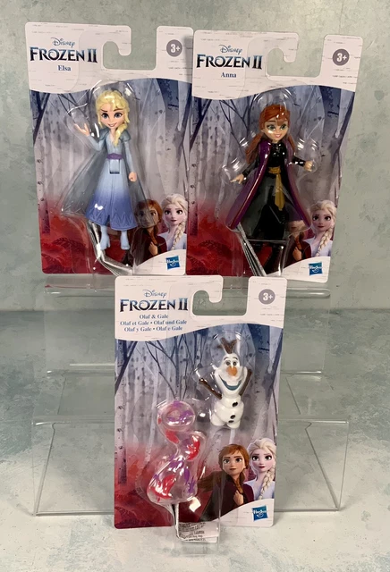 Disney Frozen 2 Elsa Anna Olaf And Gale Small Doll Toy Figures Bundle