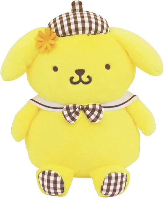 PELUCHE PUPAZZO SANRIO personaggio Pompompurin (angelo Gingham) nuovo ...
