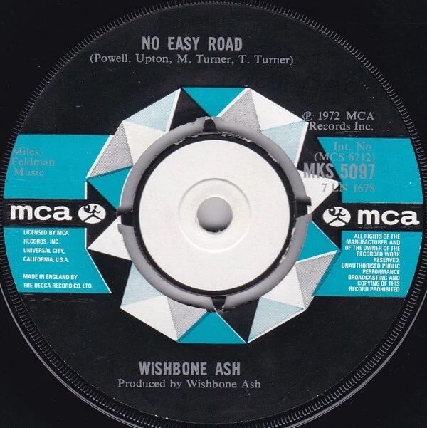 WISHBONE ASH - No Easy Road / Blowin' Free (7", Single) £16.99 ...